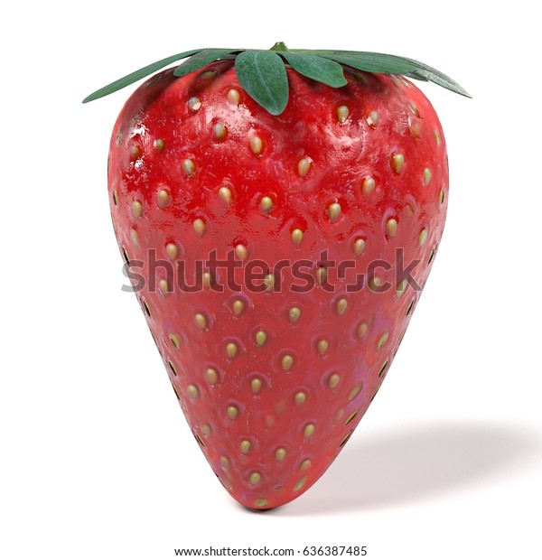 Realistic 3d Render Strawberry Stock Illustration 636387485 | Shutterstock