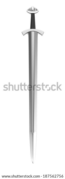 Realistic 3d Render Sword Stock Illustration 187562756