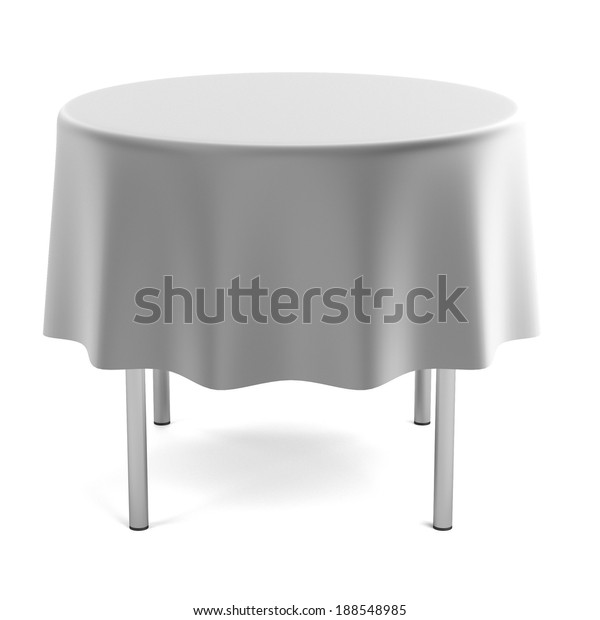 Realistic 3d Render Table Tablecloth: ilustración de stock 188548985 ...
