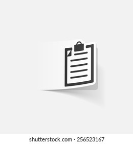 Realistic Design Element Clipboard Stock Vector (Royalty Free) 257202916