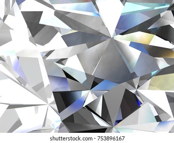 Realistic Diamond Texture Close 3d Illustration Stock Illustration ...