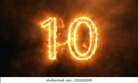 Realistic Fire Countdown Smoke Cloud Fire Stock Illustration 1331505059 ...