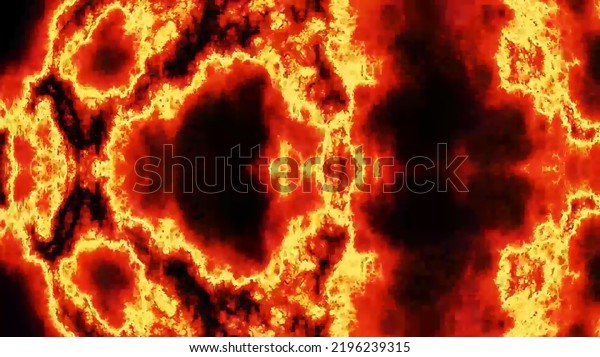 Realistic Fire Effect Backgrounds Digital Rendering Stock Illustration ...