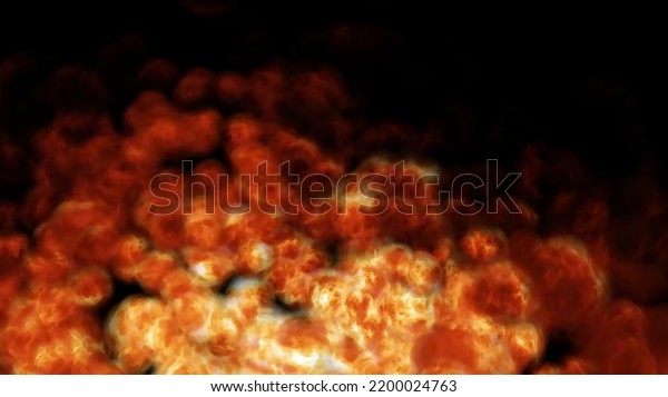 Realistic Fire Effect Backgrounds Digital Rendering Stock Illustration ...
