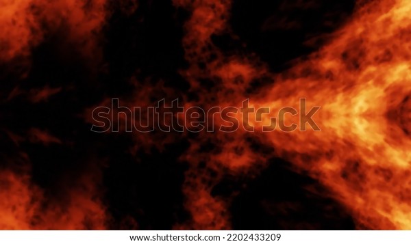 Realistic Fire Effect Backgrounds Digital Rendering Stock Illustration ...