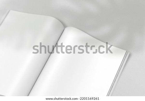 Realistic Top View Cover Opened Portrait Stock Illustration 2201169261 ...