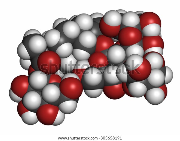 Rebaudioside Molecule One Main Steviol Glycosides Stock Illustration ...