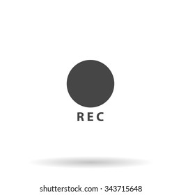 Rec Button Icon Vector: เวกเตอร์สต็อก (ปลอดค่าลิขสิทธิ์) 337891697 ...