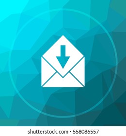 Receive Email Icon Receive Email Website Stock Illustration 558086557 ...