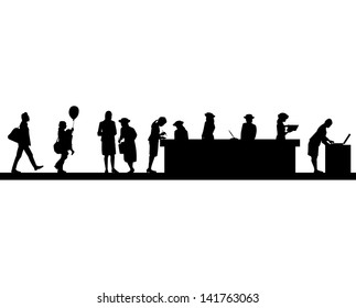 2,613 Receptionist silhouette Images, Stock Photos & Vectors | Shutterstock