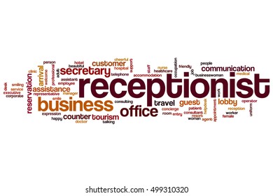 Receptionist Word Cloud Concept 스톡 일러스트 499310320 | Shutterstock