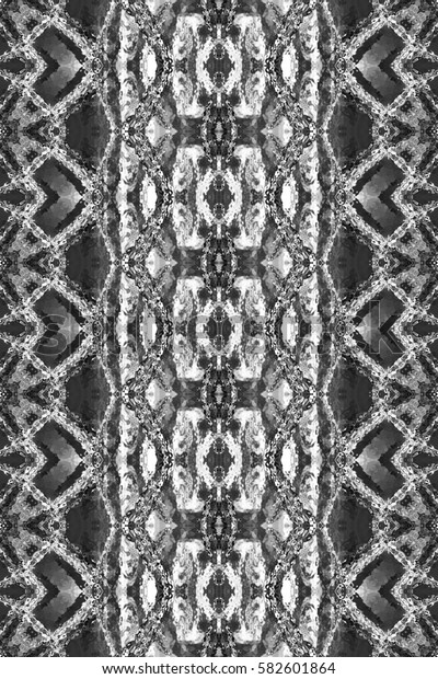 Rectangle Black White Vertical Pattern Textile Stock Illustration ...