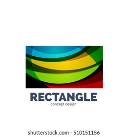 Rectangle Logo Abstract Template Stock Illustration 510151156 ...