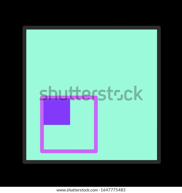 Rectangle Logo Inside Quadrilateral Stock Illustration 1647775483 ...
