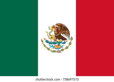 Mexico Flag Day Celebrated Each Year Stock Vector (Royalty Free ...