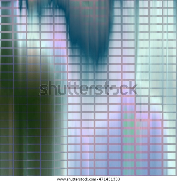 Rectangle Pattern Over Blurry Chromatic Background Stock Illustration ...