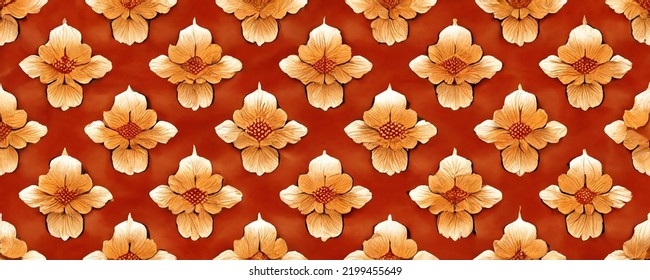 Rectangle Seamless Traditional Japanese Pattern Stock Illustration ...