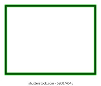 Rectangle Shape Black Green Color Pattern Stock Illustration 520874545 ...