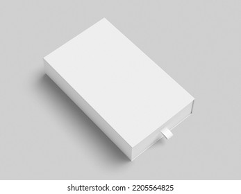 Rectangle Sliding Drawer Box Packaging Mockups Stock Illustration ...
