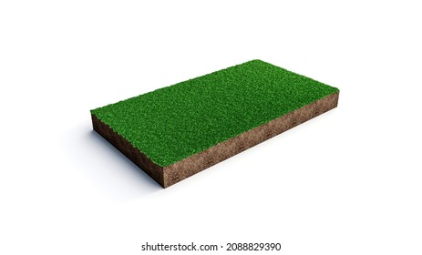Rectangle Soil Ground Cross Section Earth Stock Illustration 2088829390 ...