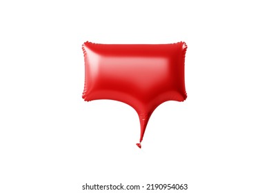 Rectangle Speech Bubble Balloon Mockup 3d Stock Illustration 2190954063 ...
