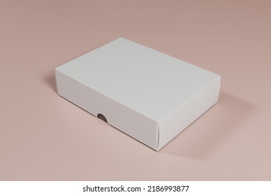 Rectangle White Box Packaging On 3d Stock Illustration 2186993877 ...