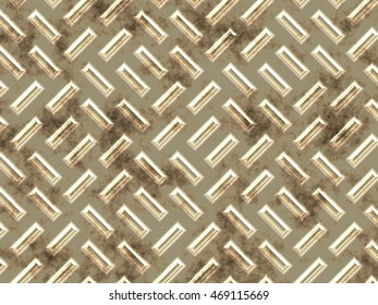 Rectangular Bulges On Dirty Golden Metal Stock Illustration 469115669 ...