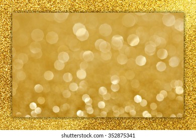 Rectangular Golden Frame Golden Textured Border Stock Illustration ...