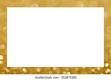 Rectangular Golden Frame Golden Textured Border Stock Illustration ...