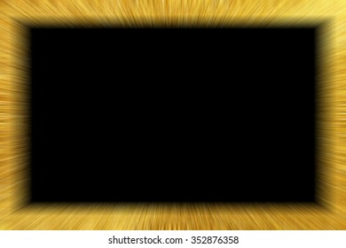 Rectangular Golden Frame Golden Textured Border Stock Illustration ...