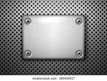 Rectangular Metal Plate Screws Stock Illustration 285434927 | Shutterstock