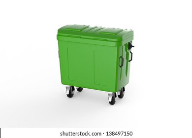 Four Garbage Containers Green Four Wheeled库存照片26602390 | Shutterstock