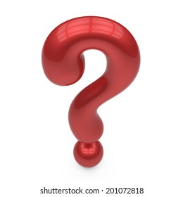 Red 3d Question Mark Isolated On Stock Illustration 201072818 ...