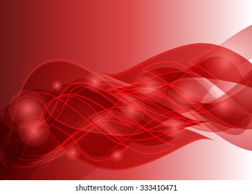 Abstract Red Light Background Border Wavy Stock Illustration 19683904