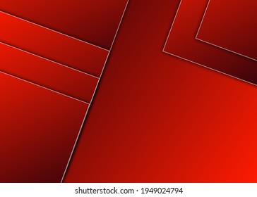 Red Abstract Gradient Background Black Shadow Stock Illustration ...