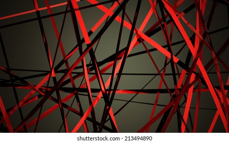 Red Abstract Lines Background Rendered Stock Illustration 213494890 ...