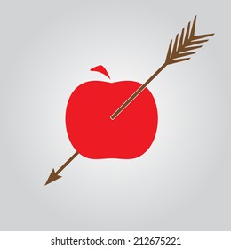 112 Arrow through apple Images, Stock Photos & Vectors | Shutterstock
