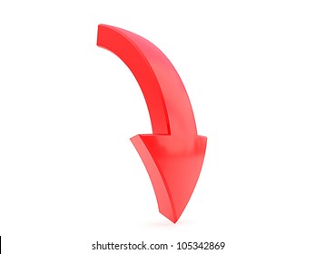Red Arrow Vector Stock Vector (Royalty Free) 87282904