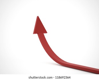 Succes Arrow 3d Render Illustration Stock Illustration 1434870674 ...