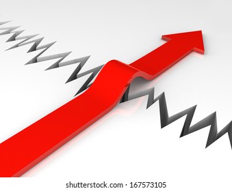 3d Arrow Crashing Stock Vector (Royalty Free) 133422725 | Shutterstock