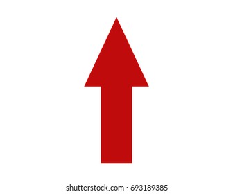 Photo de stock Grosse flèche rouge pour la présentation 666388384 ...