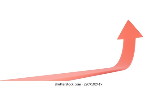 Red Arrow Go Progress Growth Improvement Stock Illustration 2209102419 ...