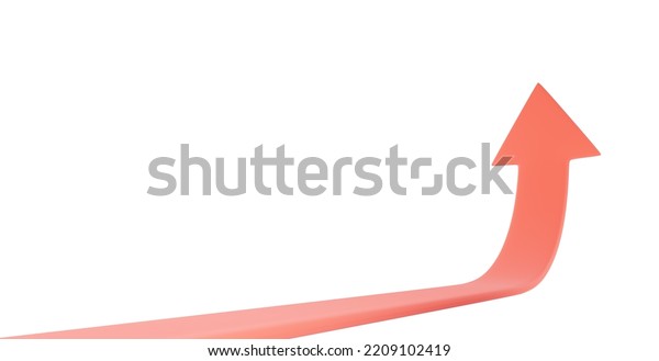 Red Arrow Go Progress Growth Improvement Stock Illustration 2209102419 ...