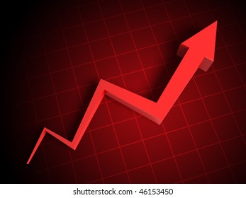 Red Arrow Graph Stock Illustration 46153450 | Shutterstock