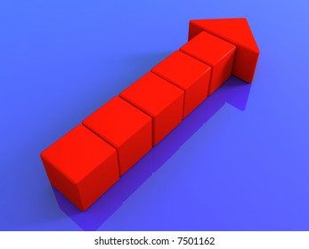 Red Arrow Right 3d Model Stock Illustration 7501162 | Shutterstock