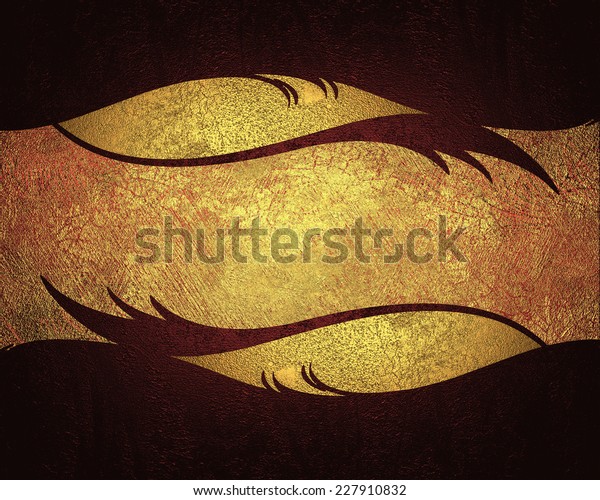 Red Background Gold Scuffed Red Pattern Stock Illustration 227910832 ...
