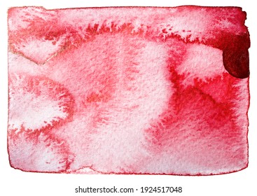 Red Background Rectangle Watercolor Element Stock Illustration ...