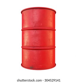 Red Color Metal Oil Barrel 200l Stock Illustration 1121852162