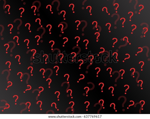 Red Black Question Mark Pattern Stock Illustration 637769617 | Shutterstock