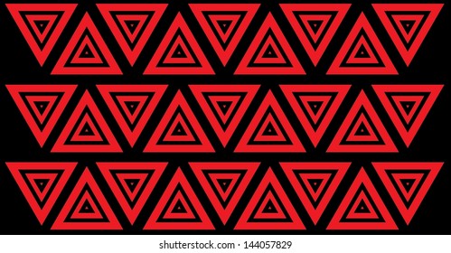 Ancient Triangle Spiral Seamless Pattern Stock Vector (Royalty Free ...